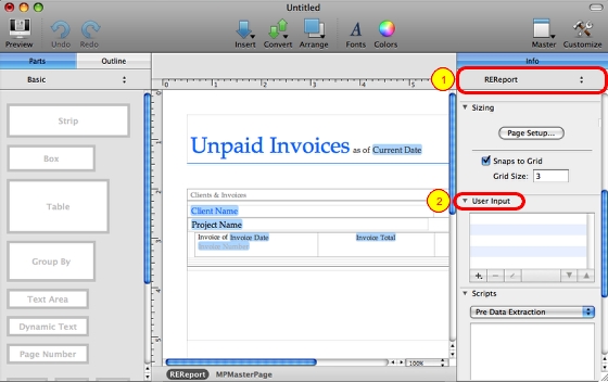 Create an "Unpaid Invoices By Client" Report